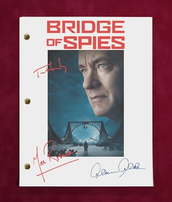 Bridge Of Spies Complete Movie Script With Reproduction Signatures | eBay