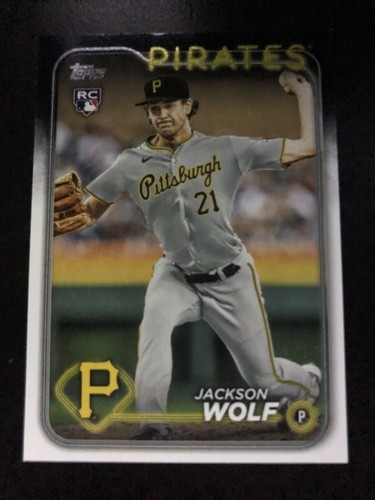 2024 Topps Series 2 Rookie Card 523 Jackson Wolf, Pittsburgh Pirates RC ...