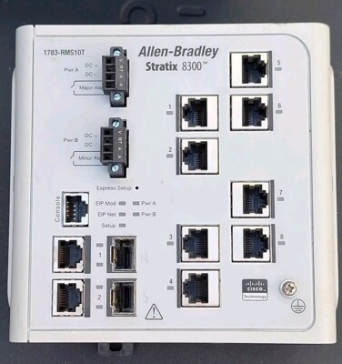 Allen-Bradley Stratix 8300 Layer 3 Ethernet Managed Switch 1783-RMS10T ...