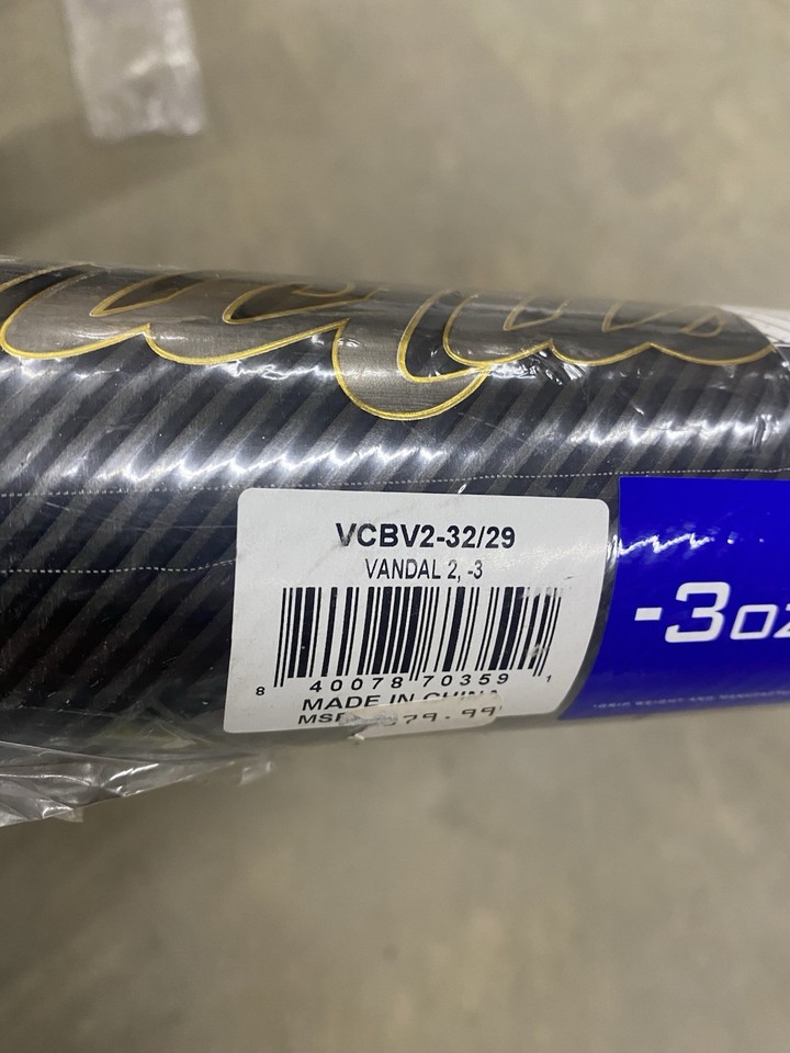 Victus Vandal 2 32/29 (-3) 2 5/8" BBCOR Alloy Baseball Bat VCBV2 | eBay