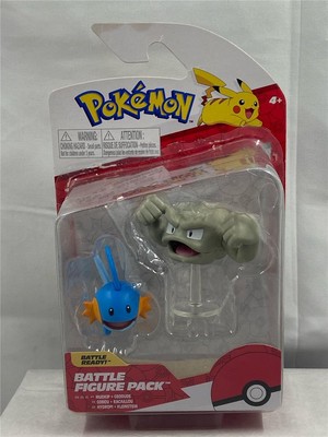 Jazwares Pokemon Battle Figures Feature Mudcup + Geodude Figure Age 4 ...