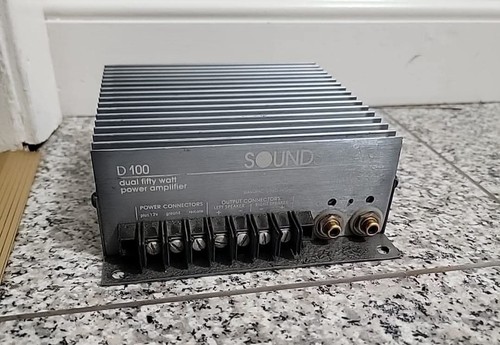 soundstream D100 2 Channel Amplifier Vintage Car Audio LEFT CHANNEL LOW ...