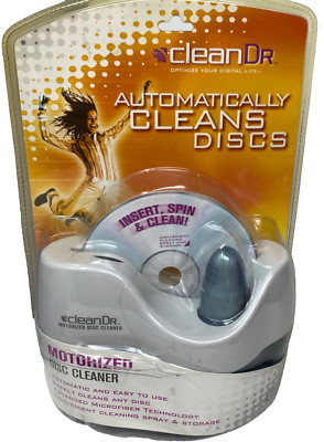CleanDr Automatically Cleans Discs Motorized Disc Cleaner Insert Spin ...