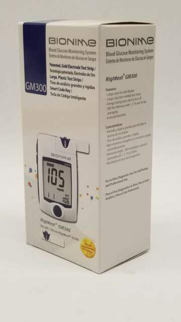 BIONIME Rightest Gm300 Blood Glucose Monitoring Kit for sale online | eBay