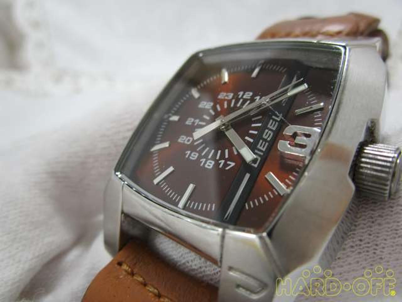 Original+Diesel+Genuine+Leather+Watch+Strap+DZ1090+Brown+18mm for sale ...