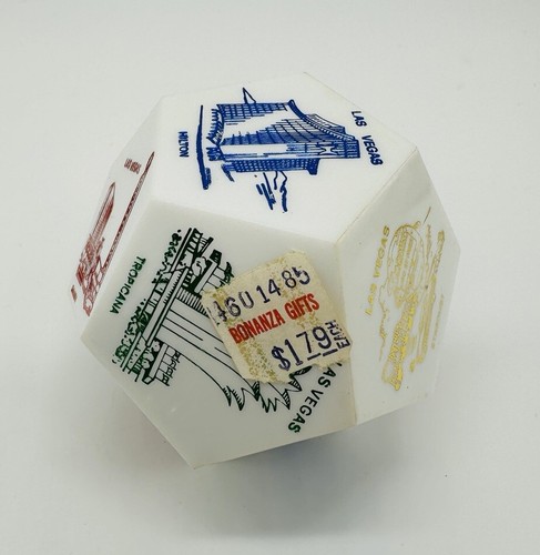Vintage Bonanza Gifts Las Vegas Casino Selector 12 Sided Die Souvenir ...