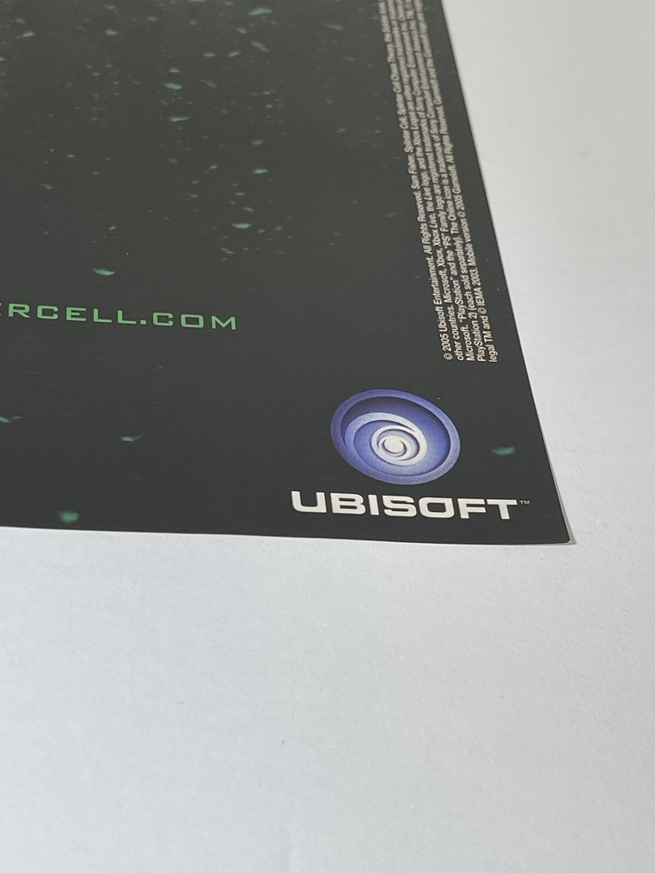 Splinter Cell: Chaos Theory PS2 Playstation 2 Xbox Gamecube 2002 Poster ...