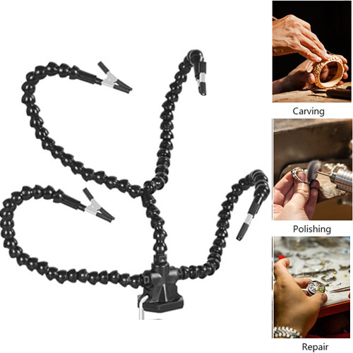 Helping Hands Soldering Third Hand PCB Tool & Flexable Arms Rotatable ...