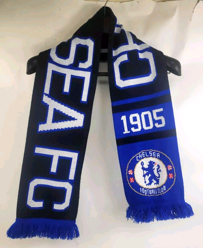Chelsea Football Club Scarf Blue White Black | eBay