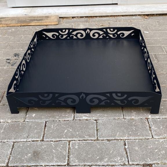 Metal wood stove bottom tray, metal wood stove plate. | eBay