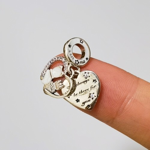 Authentic Pandora Cute Cats & Hearts Dangle Charm 799546C01 | eBay