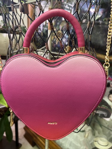 Aldo Heart Shaped Gold Chain Crossbody | eBay