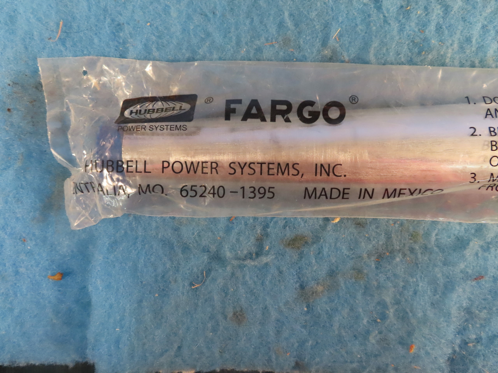 HUBBELL FARGO GL412 AUTOMATIC OVERHEAD SPLICE 397.5 ASCR 18/1 KCMIL ...