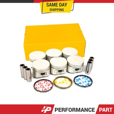 Pistons w/ Rings for 91-02 Ford Ranger Taurus Mazda Mercury 3.0L VULCAN ...