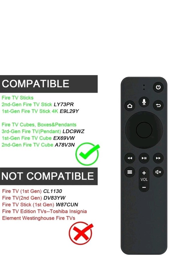 Amazon Fire Stick TV Remote Control Replacement L5B83H Alexa Voice ...