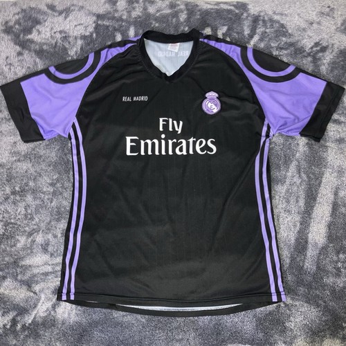Real Madrid Cristiano Ronaldo Black & Purple Fly Emirates #7 Mexico ...