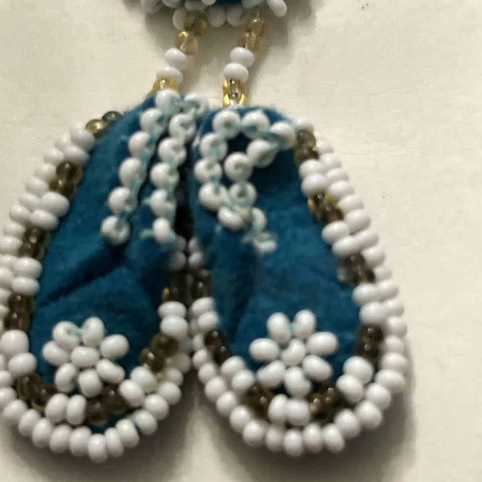 Indigenous People’s - Beautiful Turquoise DREAM CATCHER BABY MOCCASIN ...