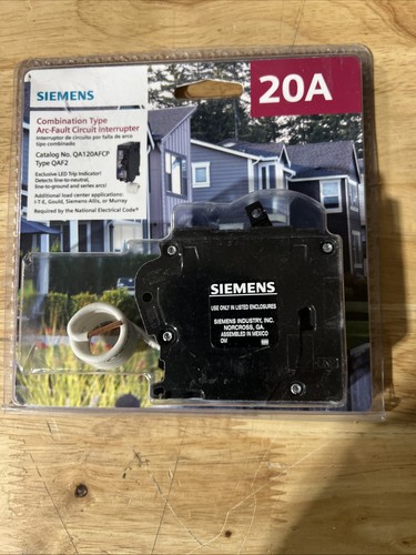 Siemens QA120AFCP 120V 1 Pole Combination AFCI Circuit Breaker ...