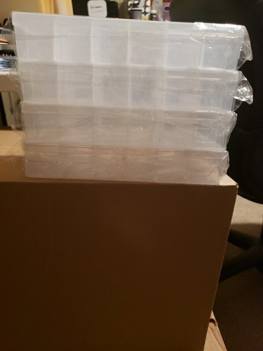 18 Grids Large Plastic Compartment Container Storage Organizer Boxes | eBay