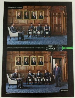 Schick Xtreme 3 Print Ad Poster Art PROMO Official Shaving Shaver Bald ...