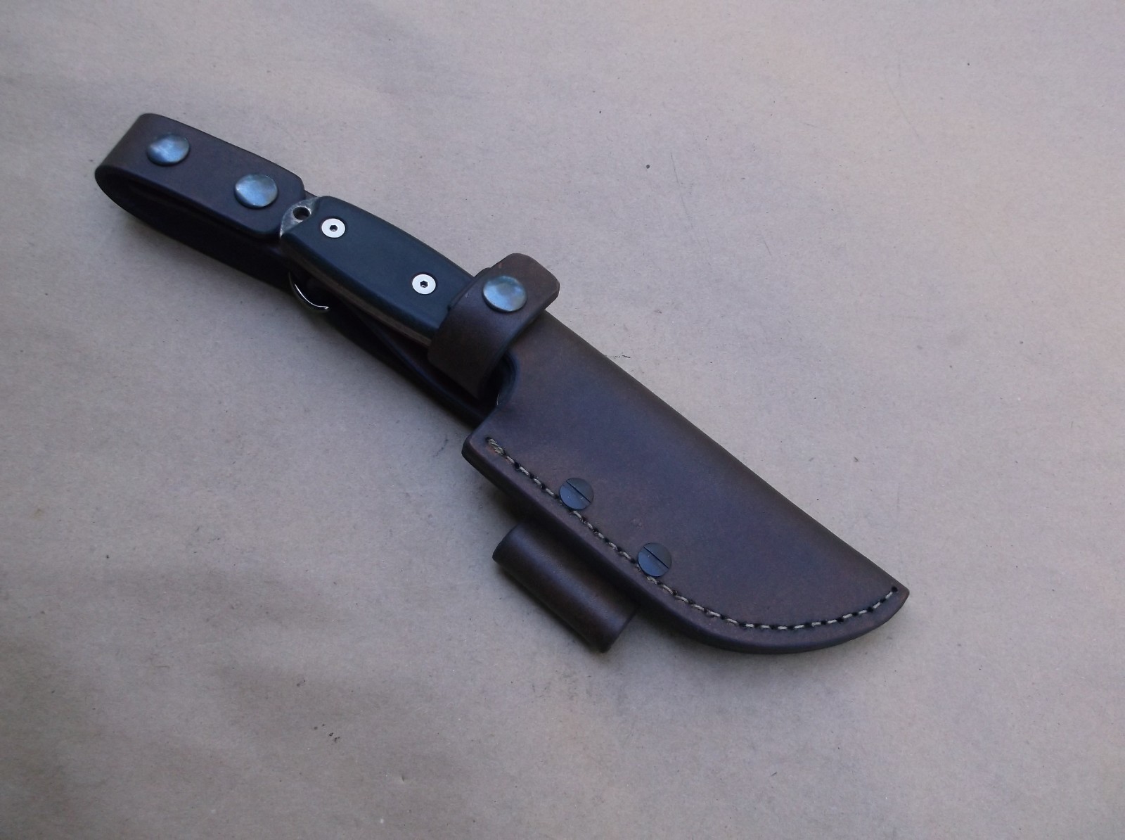 ESEE 4 BECKER BK16 BK17 CUSTOM LEATHER SHEATH (SHEATH ONLY) READ ...