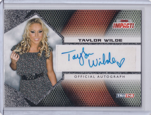 2009 TNA Impact #IA-58 Taylor Wilde Tristar Auto WRESTLING | eBay