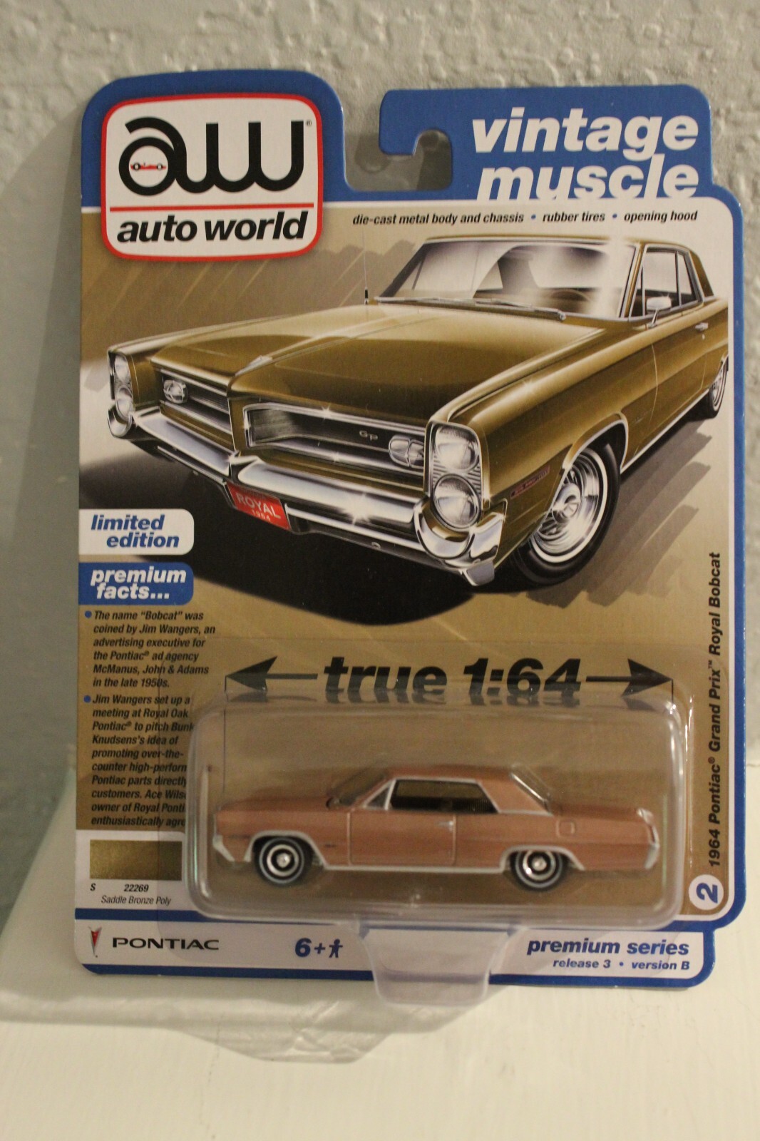 AW Auto World Vintage Muscle 1964 Pontiac Grand Prix Royal Bobcat ...