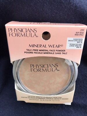 2~PHYSICIANS FORMULA MINERAL WEAR Talc-Free Mineral FACE POWDER~BUFF ...