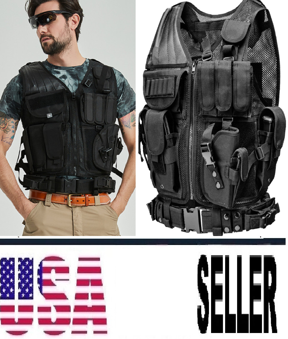 Airsoft Tactical Vest Black