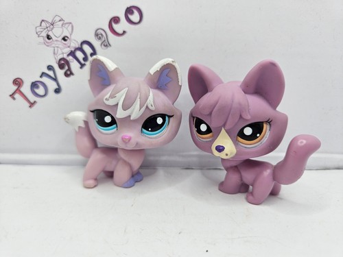 Original LPS Littlest Pet Shop Fox x2 : #1536 + #2400 AVERAGE CONDITION ...