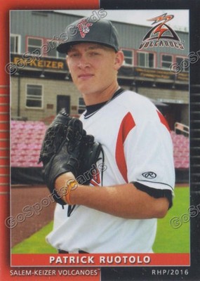 2016 Salem Keizer Volcanoes Patrick Ruotolo RC Rookie San Francisco ...