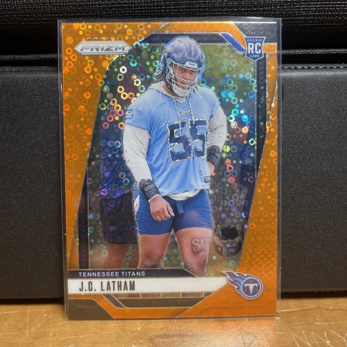 2024 Panini Prizm - JC Latham - ORANGE DISCO - ROOKIE - #334 ...