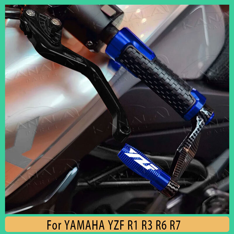 For YAMAHA YZF R1 R3 R6 R7 CNC Brake Clutch Levers Handlebar Guard ...