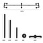 UK Industrial Pipe Clothes Rail Rack Wall-mounted Iron Garment Pipe ...