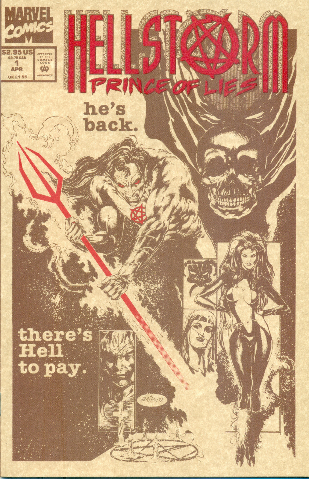 Hellstorm Prince Of Lies #1 Damion Hellstrom Son Of Satan Marvel Horror ...