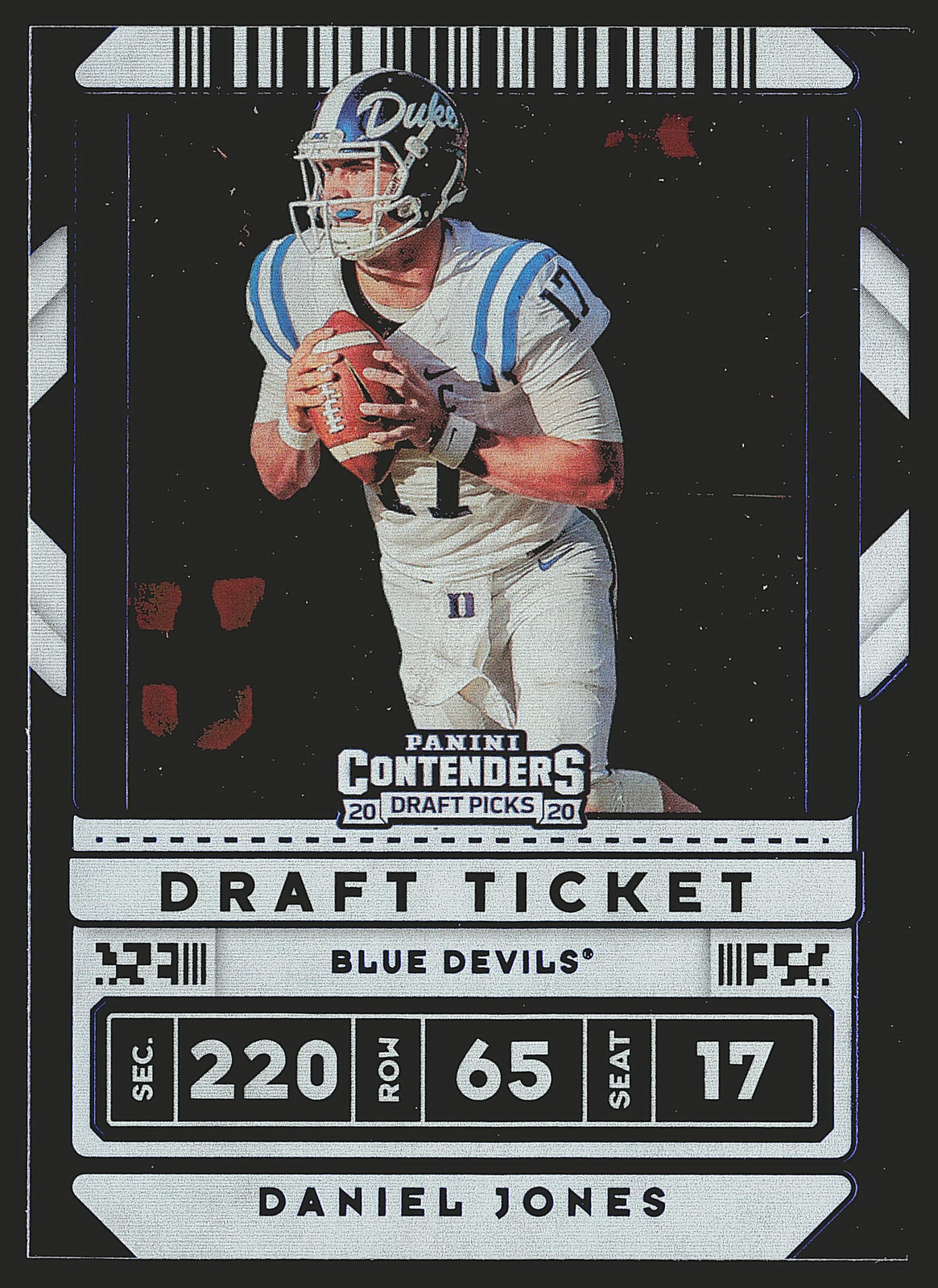 2020 Panini Contenders Draft Picks #23 Daniel Jones Draft Ticket Blue Foil | eBay