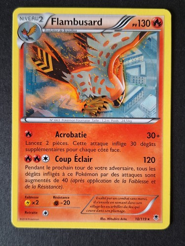 Flambusard 10/119 XY Vigueur Spectrale Carte Pokemon Français | eBay