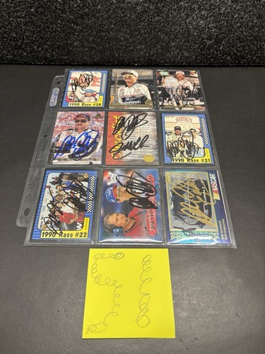 Signed 51 18 Card Lot Dale Earnhardt Sr Jr DaveyA JeffG BUD Fastback ...