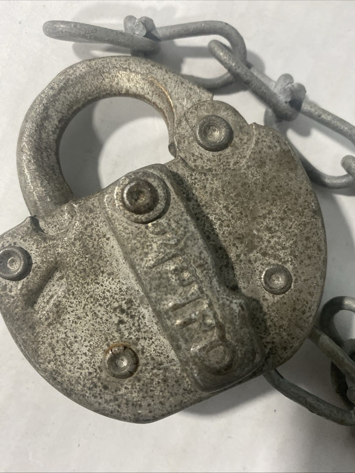 5 Railroad Locks - 4 With Chain - Adlake - Free Shipping | eBay