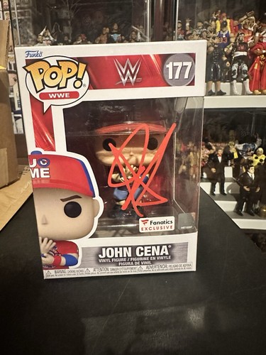 John Cena Funko Pop 177 Autographed WWE auto signed 3/3 last one | eBay
