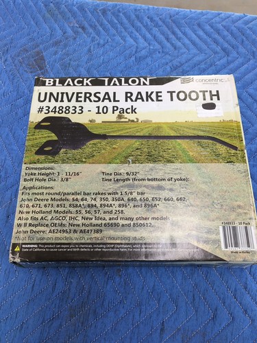 (10) Universal Rubber Mounted Hay Rake Tooth New Idea John Deere NH ...