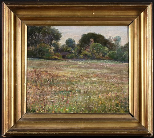 THOMAS PETERS (1863-1939) SIGNED 1920 ENGLISH IMPRESSIONIST OIL ...