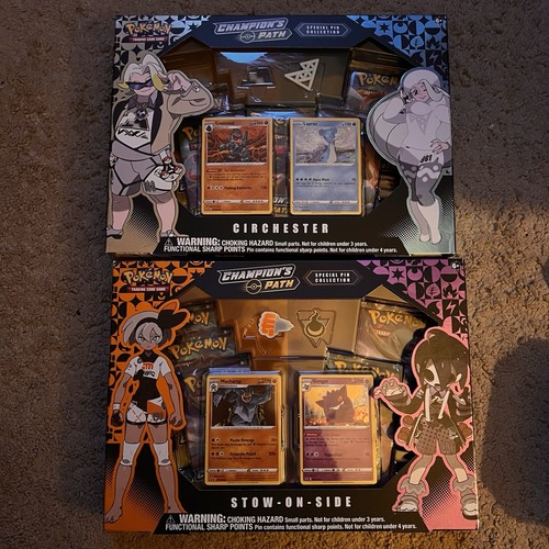 Pokemon TCG Champions Path Special Pin Collection Boxes Stow On Side ...