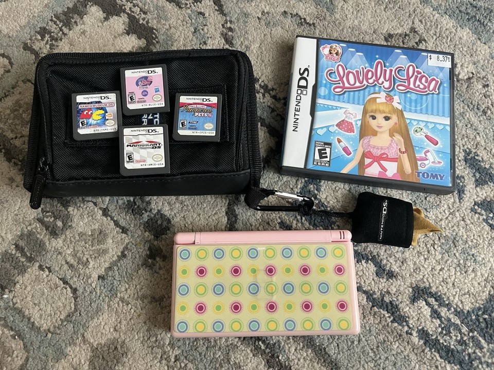 Official Nintendo DS Lite Pink With Case, 5 Games and Charger | eBay