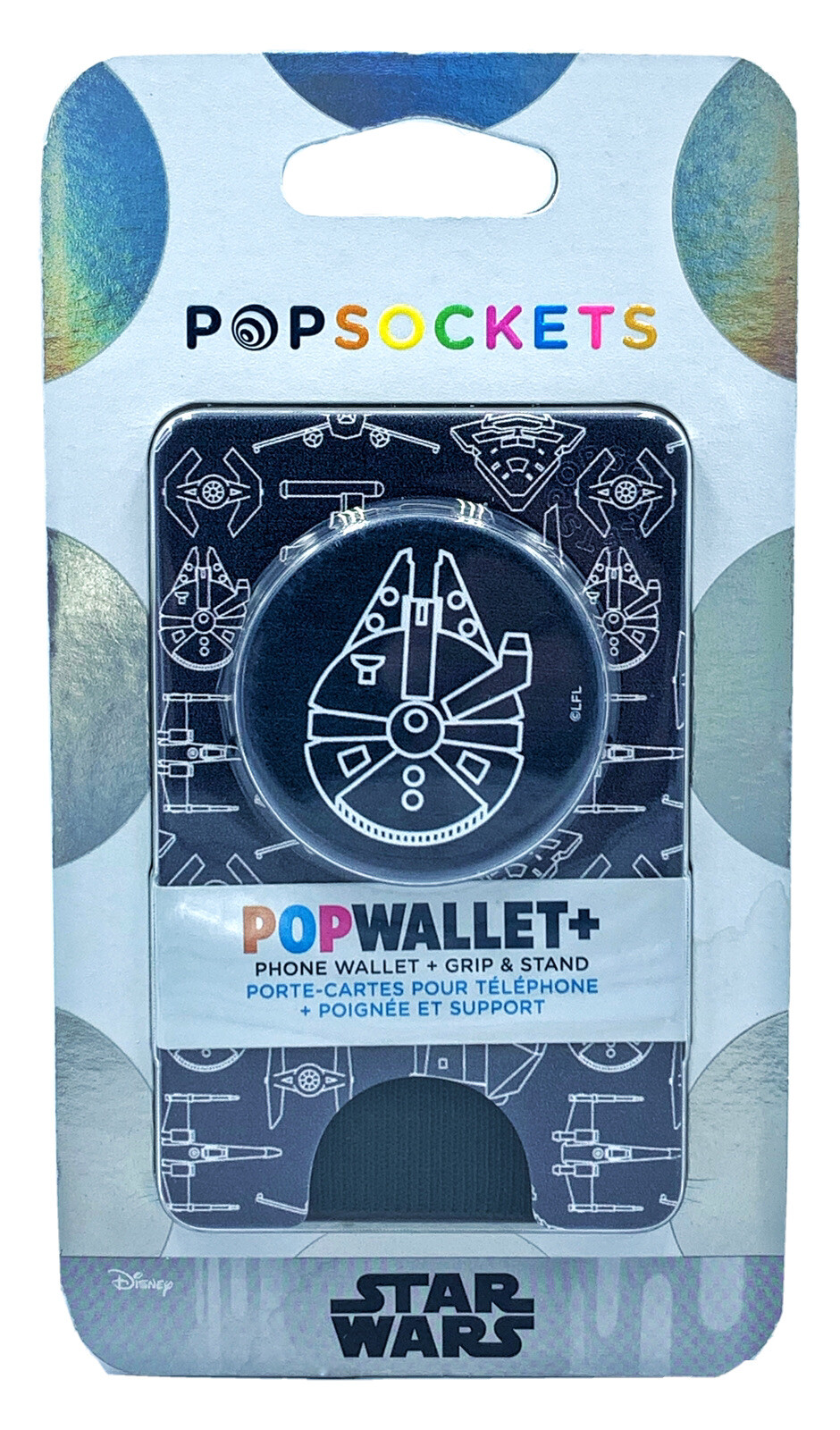PopSockets Popwallet Plus Disney Star Wars Millennium Falcon Pop Wallet ...