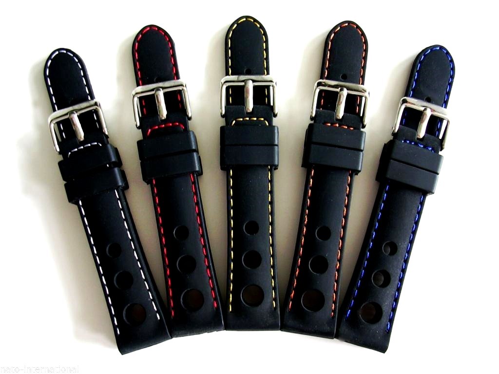 20 22 Silicon Rubber GT3 Rally racing watch strap Diver Sport band IW ...
