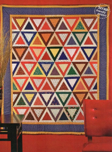 Triangle Fever Quilt Pattern Pieced MU | eBay