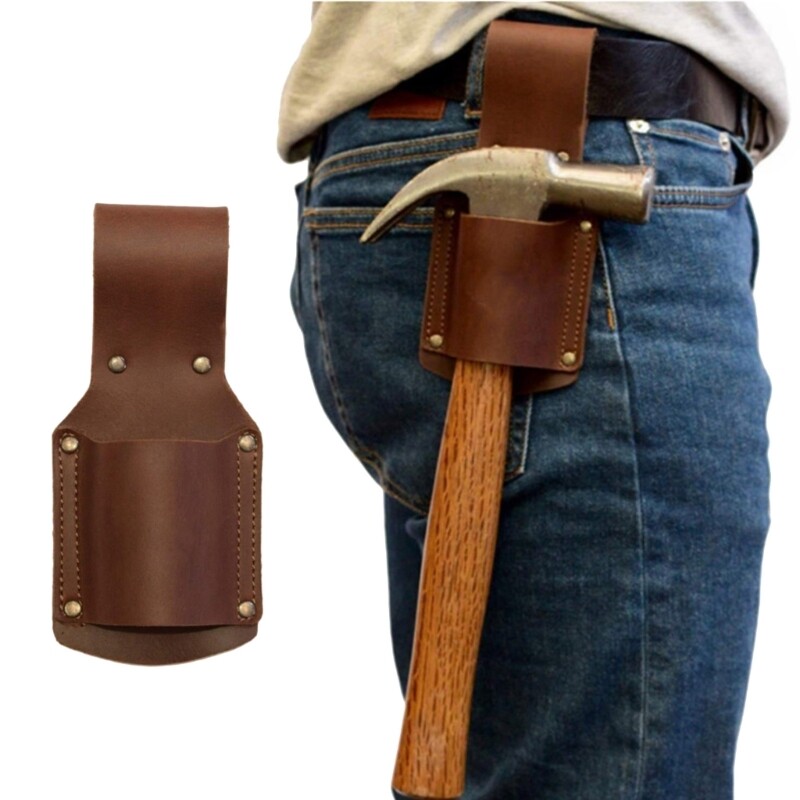 Leather Hammer Holsters Belt Attachment For Easy Tool Carrying Holder | eBay Australia