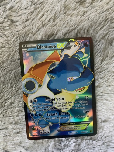 Pokemon TCG Blastoise EX (Full Art) XY Base Set 142/146 Ultra Rare LP/MP | eBay