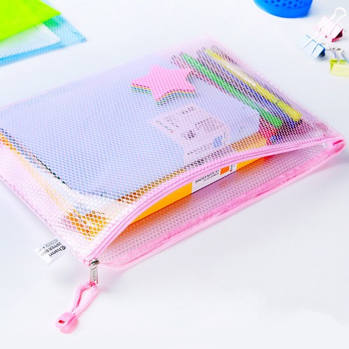 A4 Clear Zipper Bag Document Filing Paper Archive Folder File ...